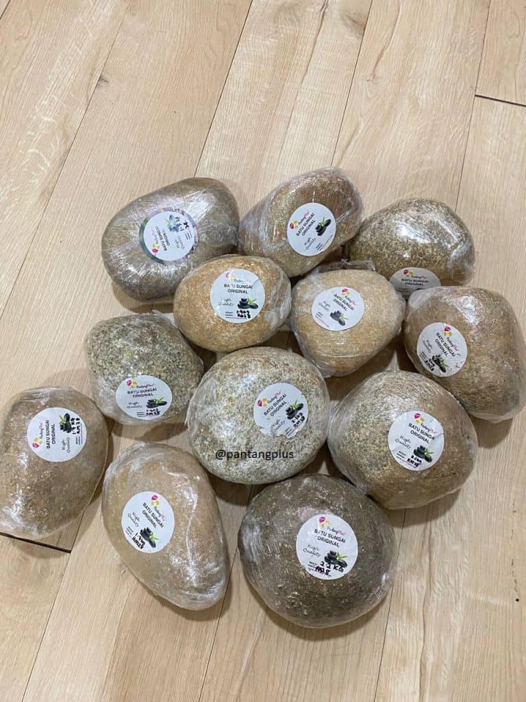 Batu tungku sungai asli • PANTANGPLUS